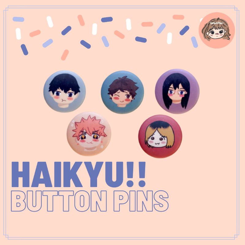 Haikyuu!! button pins | Shopee Philippines