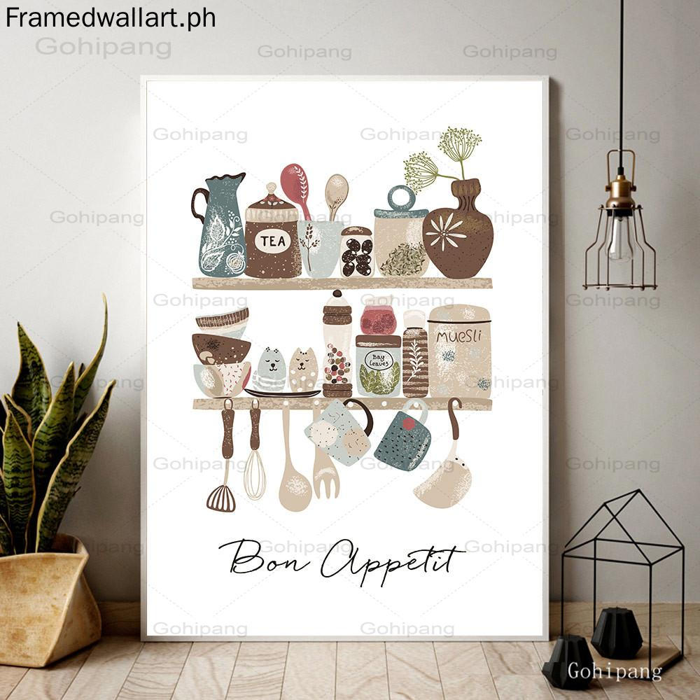 Tableware Canvas Painting Wall Art Nordic Poster and Print Modern ...