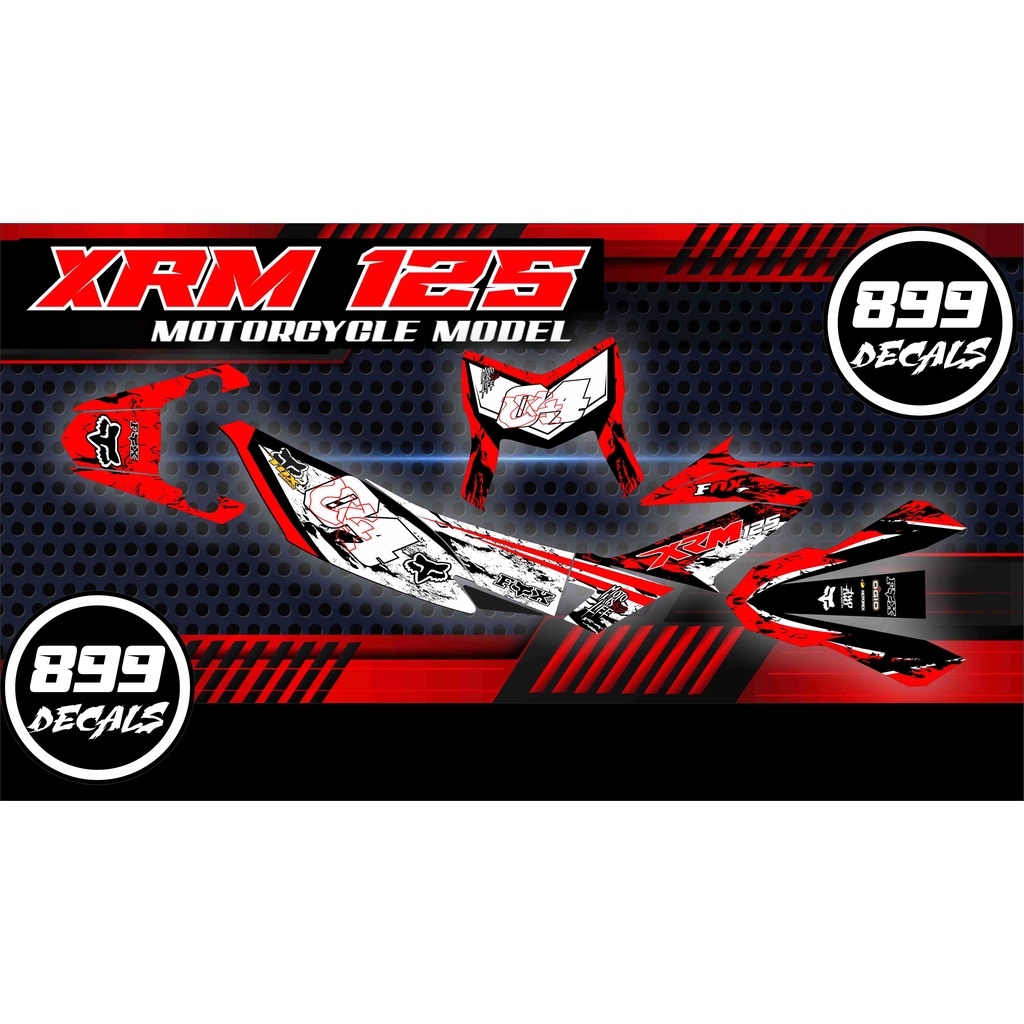 Honda XRM 125 Trinity Full Body Decals Laminated | Shopee Philippines