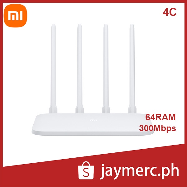 Xiaomi Mi Router 4C 300Mbps 2.4GHz Wireless Wi-Fi Router with 4 Antennas WiFi Router | Shopee ...
