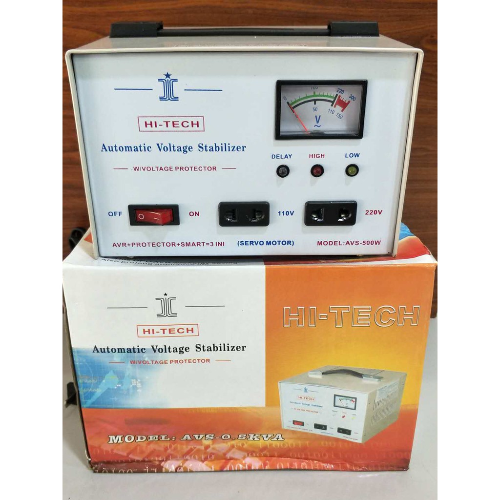 Hi-Tech Power Voltage Automatic Stabilizer AVR 500W | Shopee Philippines