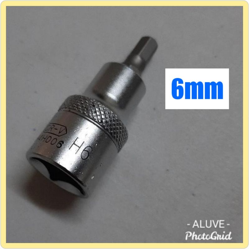 Licota 1/2 drive Hex Bit Socket 55mm length 4mm 5mm 6mm 7mm 8mm 10mm ...