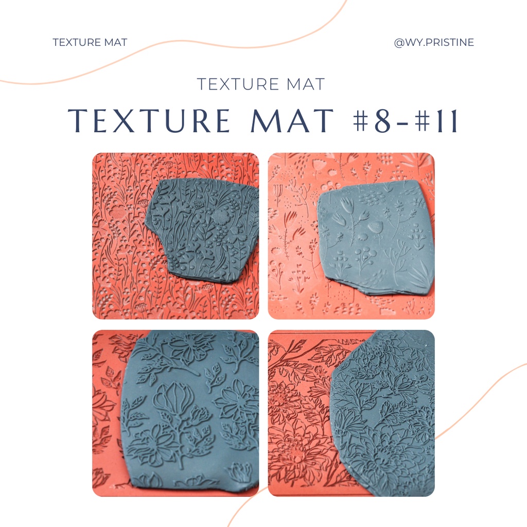 Polymer clay texture sheet Texture mat for polymer clay Texture 8- 11 ...