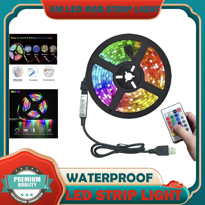 5M 10M LED RGB Strip Light SMD 3528 Flexible Light Diode Tape Ribbon ...