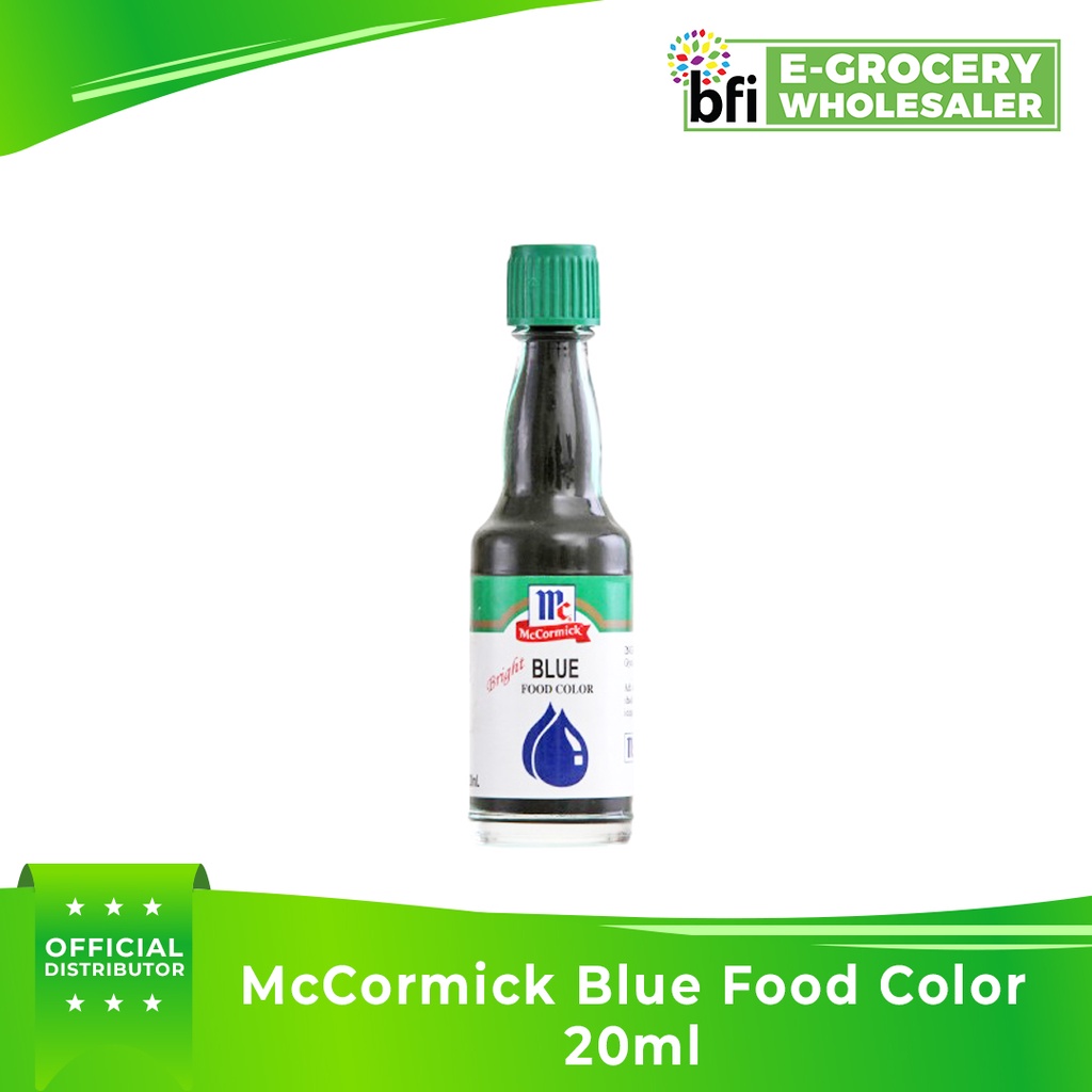 BFI McCormick Blue Food Color 20ml | Shopee Philippines