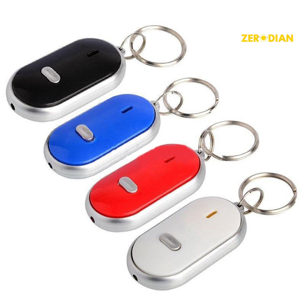 ZERODIAN Whistle Key Finder LED Flashing Beeping Remote Anti-Lost ...