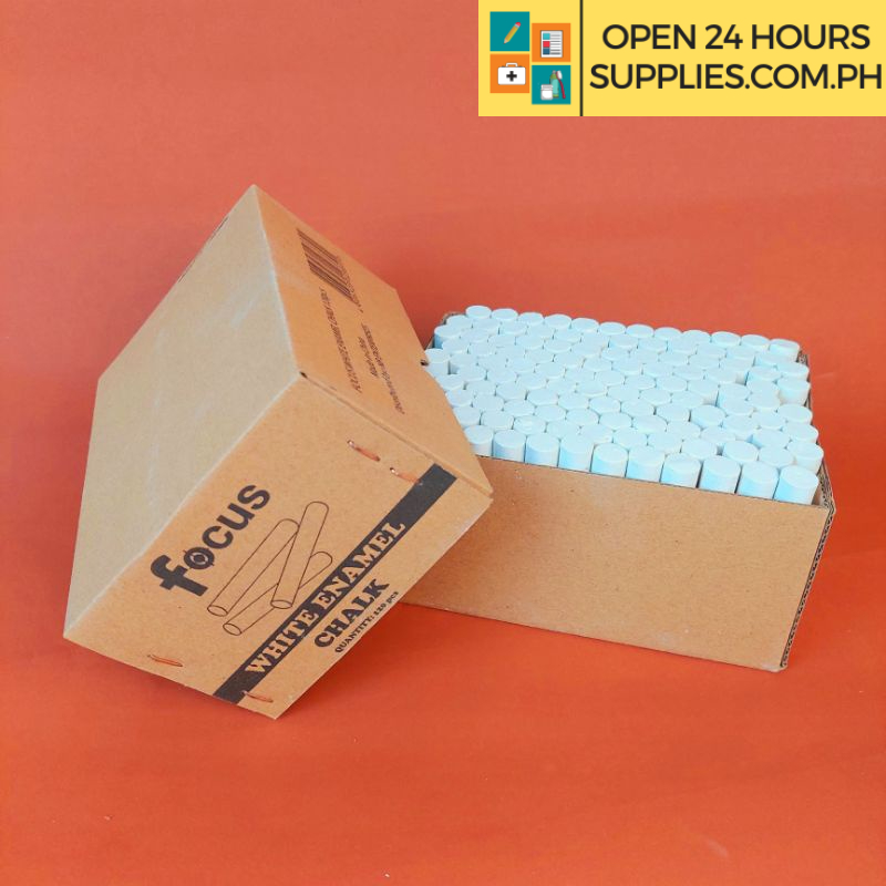 Joy Chalk JOY Dustless White Chalk 1 Big Box 50 Or 100 Pcs. | Shopee ...