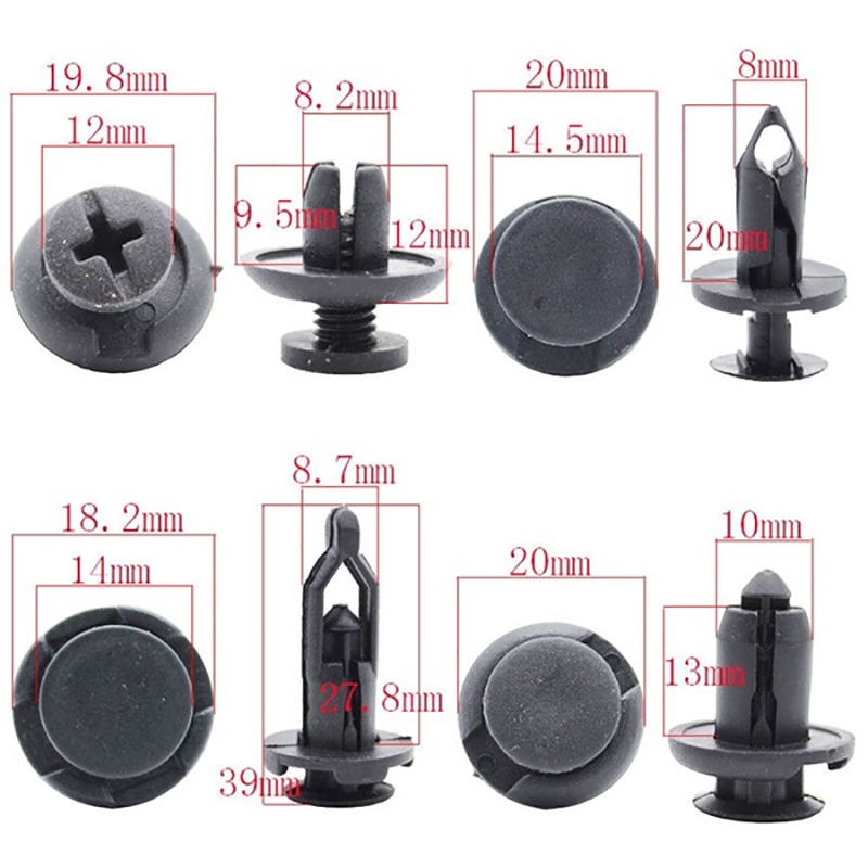 40pcs Car Retainer Clips / Bumper Fender Liner Fastener Push Pin / Type ...