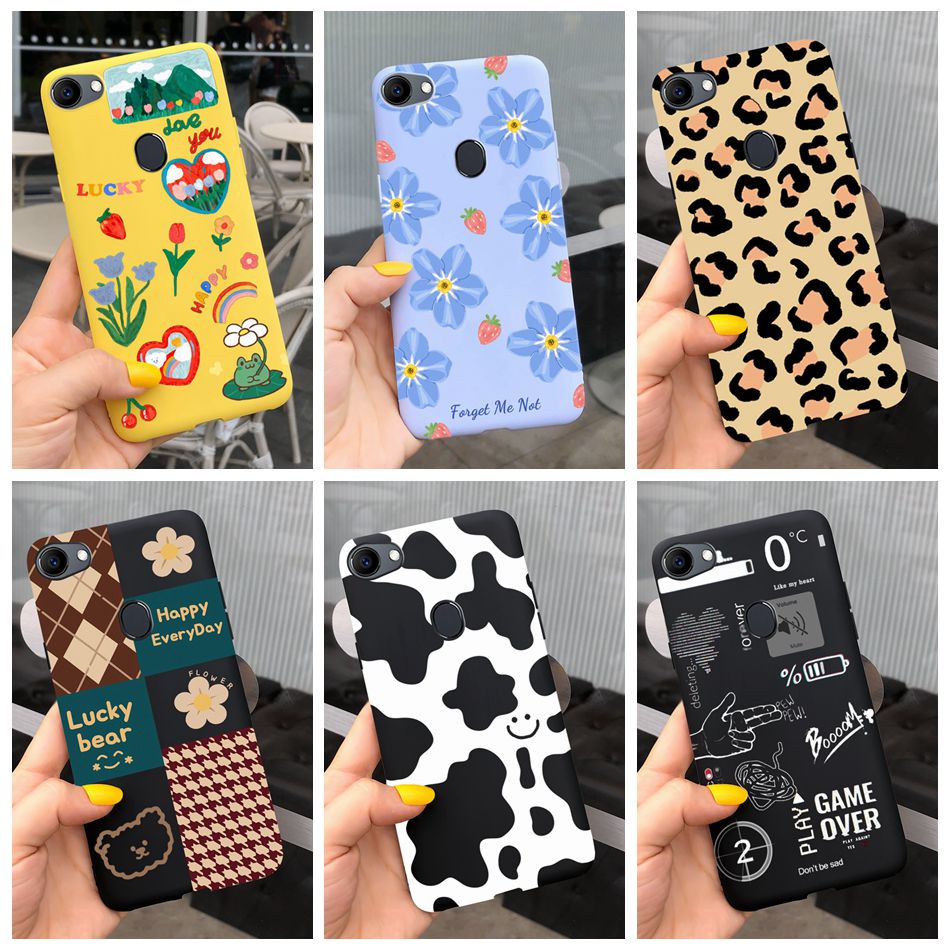 OPPO F1s / F3 / F5 / F7 / F9 / F11 / F11 Pro Lovely Case Milk Cow ...