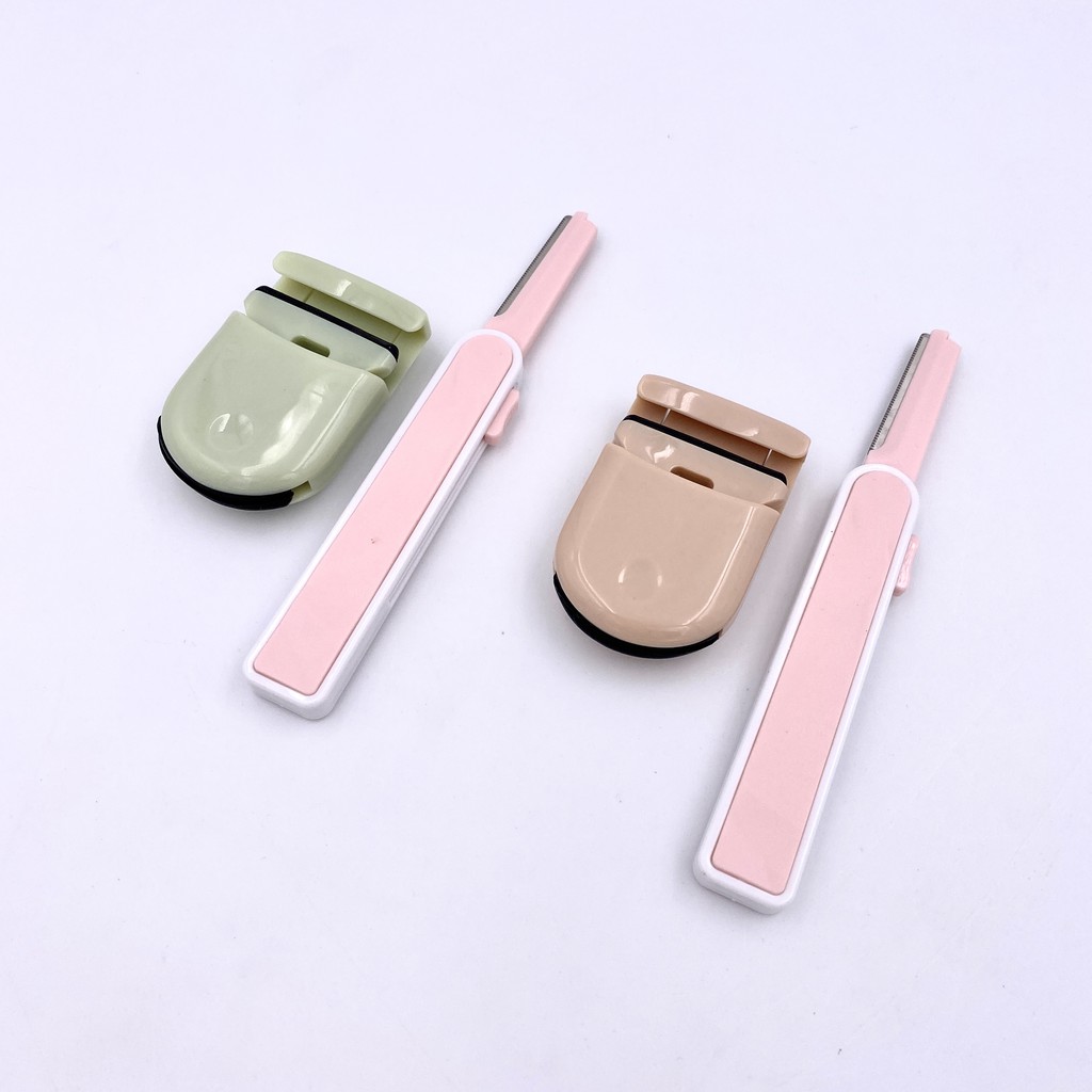 GLADKING Mini Portable Eyelash Curler And Eyebrow Razor Set | Shopee ...