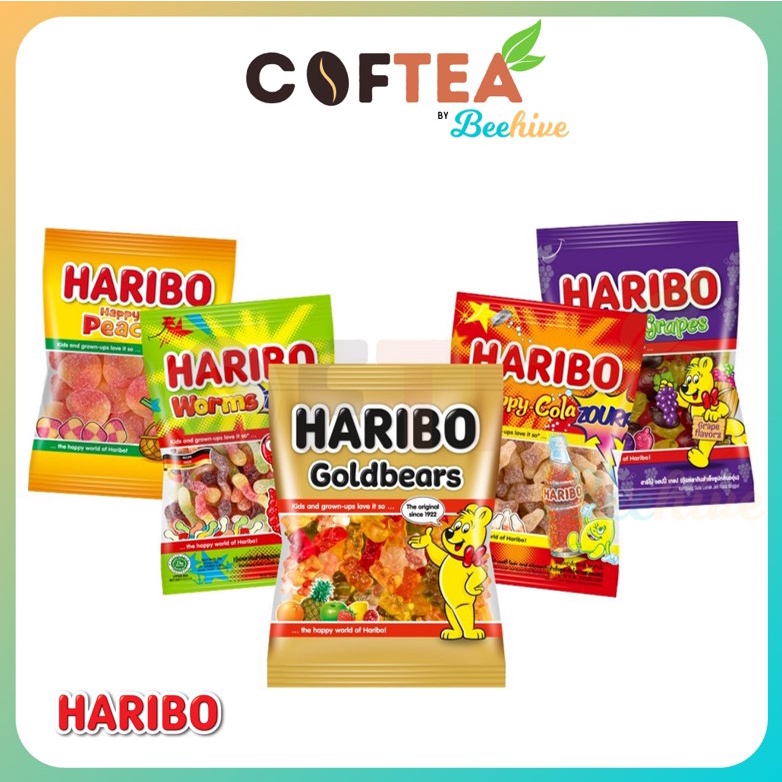 Haribo Gummy Bears Candy 80g [Halal] [Assorted Flavours] | Shopee ...