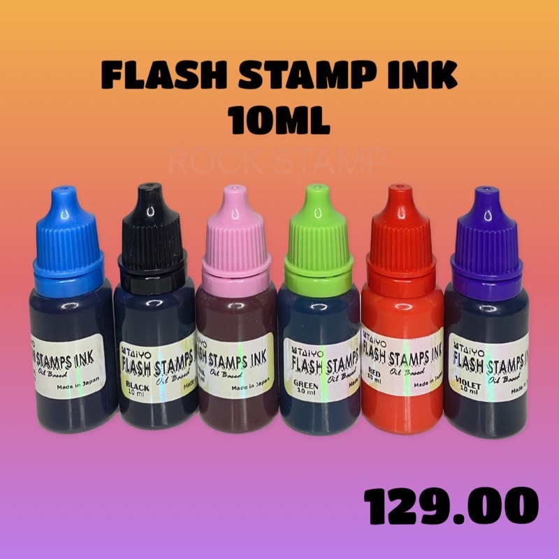 FLASH STAMP INK / OIL BASED 10ML COD | Shopee Philippines