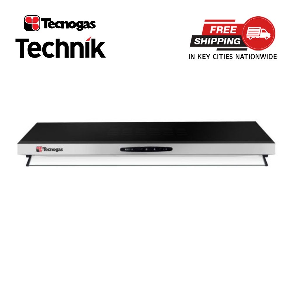 Tecnogas 50cm traditional range hood with stainless trim TRH5001BL ...