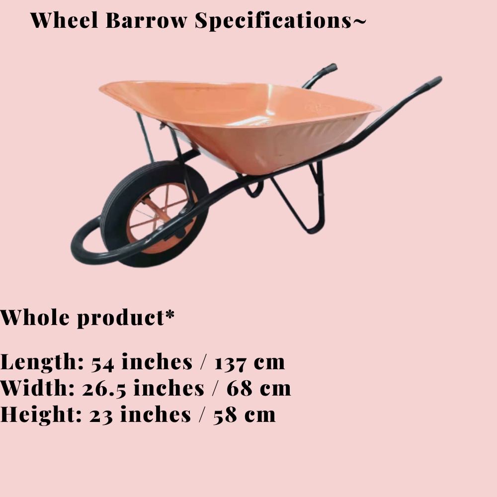 Industrial Wheel Barrow Heavy Duty for Gardening and Construction Tools ...