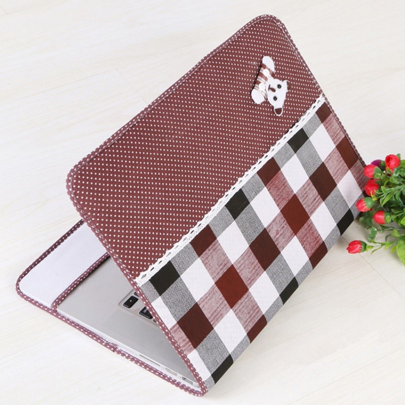 Anti-dust Laptop Pouch 14" 15.6" Portable Notebook Sleeve Bag Cotton ...