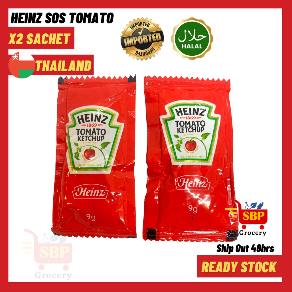 SBP HEINZ Sos Tomato Ketchup Sauce x2 Sachet | Shopee Philippines