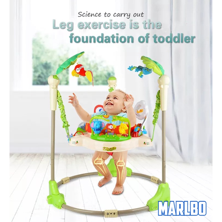 Multifunctional Electric Baby Jumping Walker Cradle Rainforest Baby ...