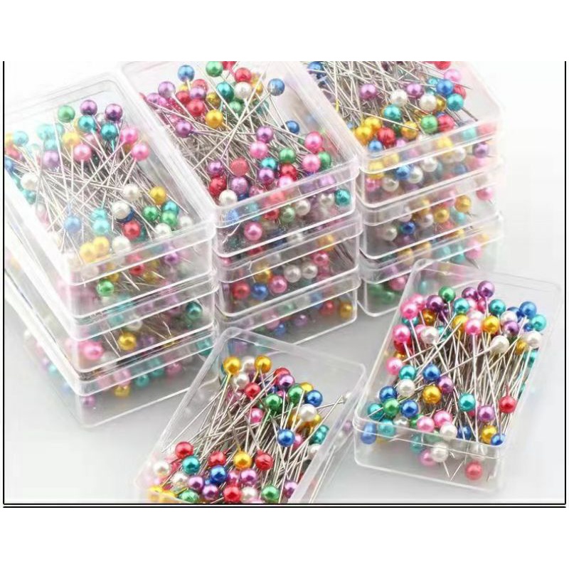 DRESSMAKERS PINS With Case 100pcs (1 1/2) | Shopee Philippines