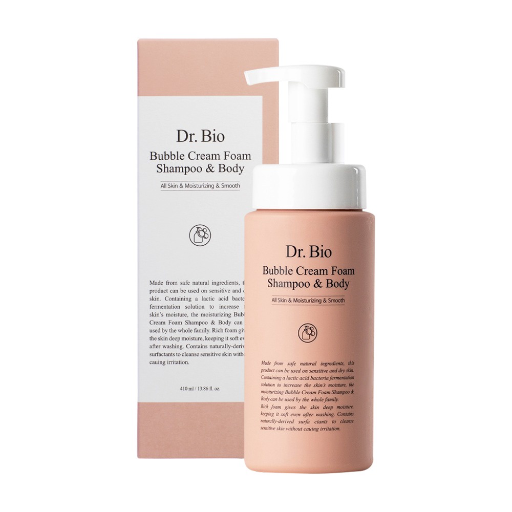 Dr.Bio Bubble Cream Foam Shampoo & Body 450g | Shopee Philippines