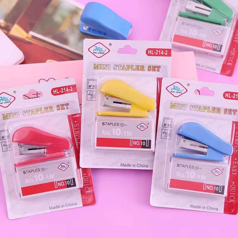 Mini Stapler Set Stapler & Staple Wire Set Portable Convenient No.10 ...