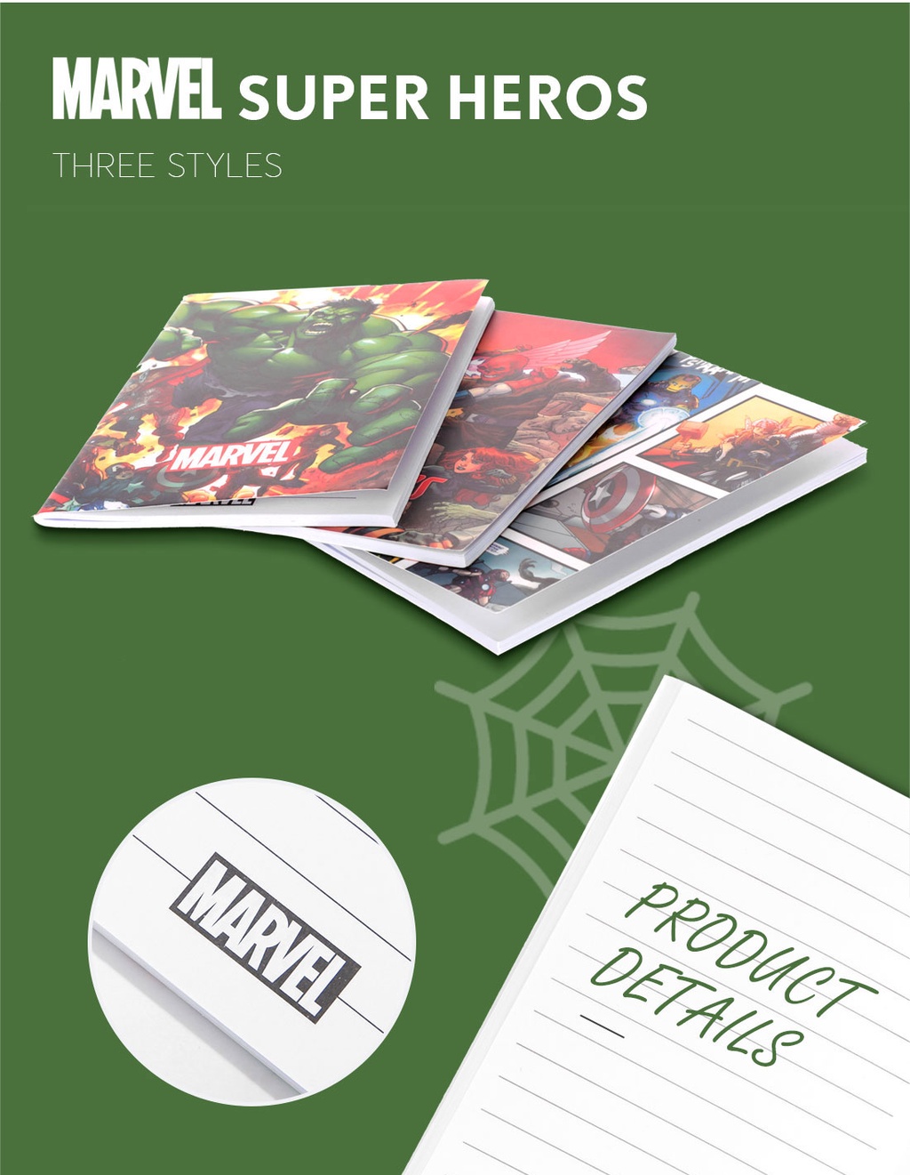 MINISO Marvel Memo Book Set | Shopee Philippines