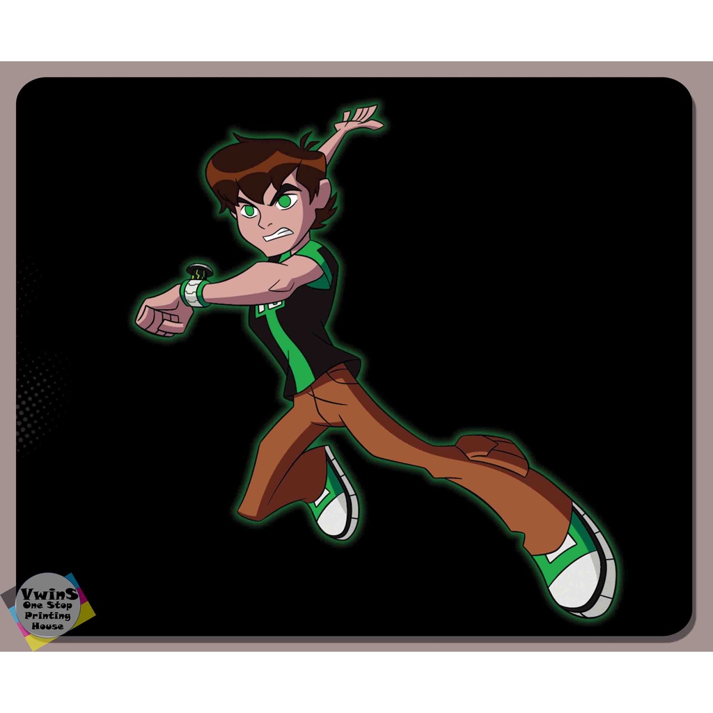 Ben 10 Design Mouse Pad! Ben Tennyson Cartoon Network Studios mousepad ...