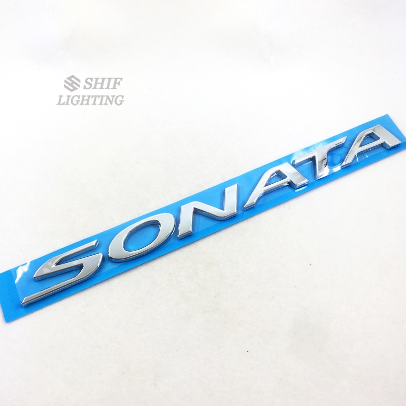 1 x ABS Chrome SONATA Letter Logo Car Auto Rear Trunk Lid Emblem Badge ...