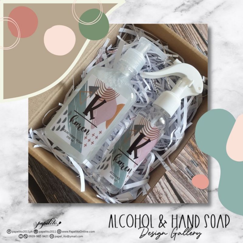 PERSONALIZED ALCOHOL & LIQUID HAND SOAP SET | Recommended useful ...