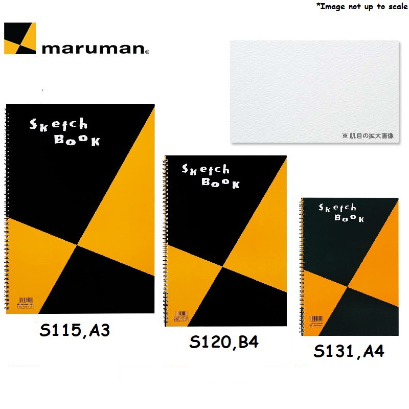 【Maruman】ZUAN Sketch Book for Art Drawing Sketching Coloring (A3/B4/A4 ...