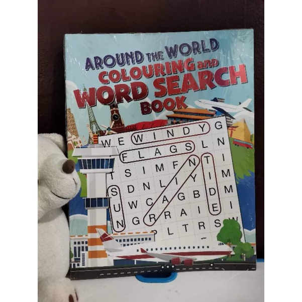COLORING AND WORD SEARCH BOOK-AROUND THE WORLD | Shopee Philippines