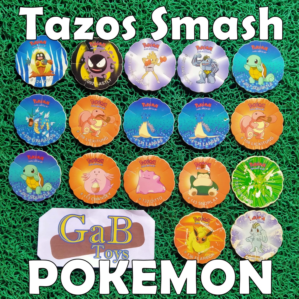 Tazos Pokemon Smash - Rare Old School - Tajos Tazo | Shopee Philippines