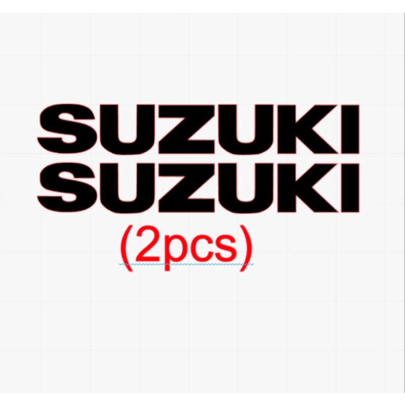 2pcs Suzuki Cut Out Vinyl Sticker High Quality Waterproof Sticker ...