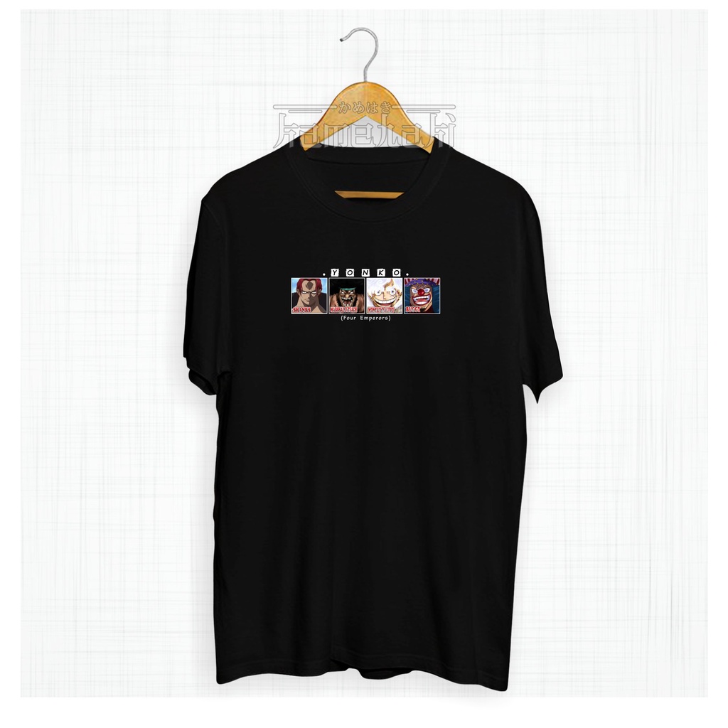 Kaos Anime Onepiece YONKO NEW ERA Four Emperor Luffy Shanks Kurohoge ...