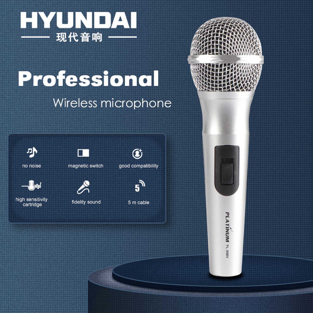 Heavy Duty Quality PLATINUM DYNAMIC MICROPHONE FOR 10 METER WIRE PL ...