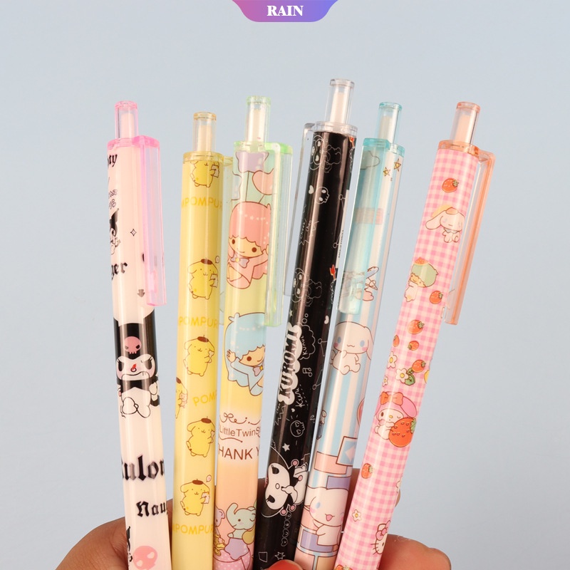 1pcs Kawaii 0.5mm Anime Cartoon Print Gel Pen Kawaii Sanrio Press Pen ...