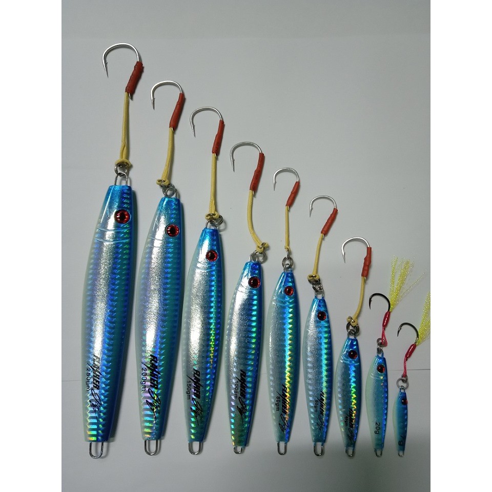 JIGAHOLIC Surecatch Flasher Fishing Lure Bait (BLUE) Jigs for Fishing ...