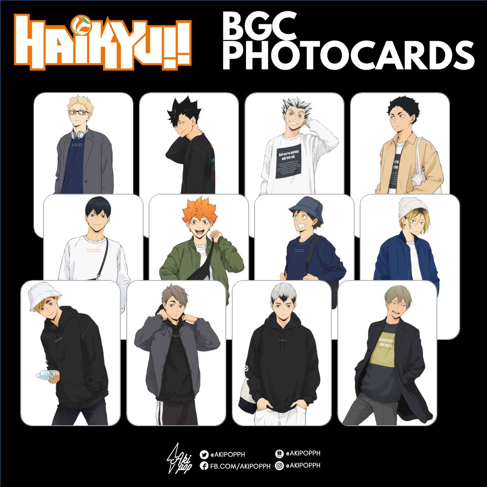 HAIKYUU OUTFITS PHOTOCARD BGC Boys Edition | Shopee Philippines
