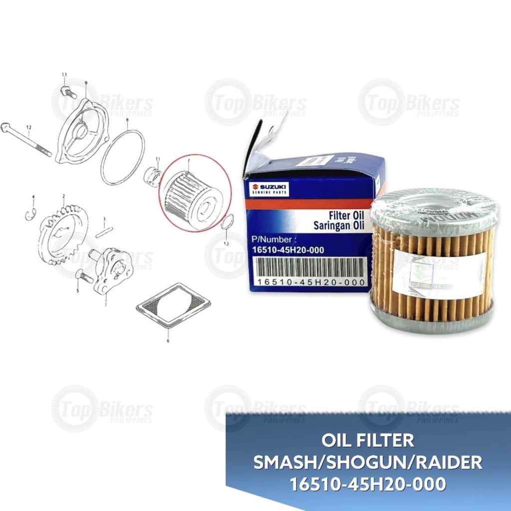 Suzuki Oil Filter Smash, Raider J/150, Shooter, Hayate, Skydrive, Step ...