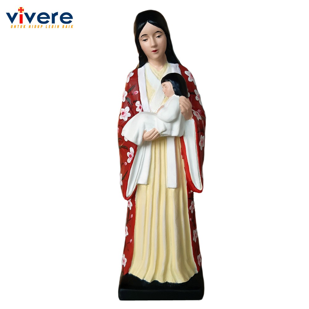 Japanese Virgin Mary Statue 20 cm Color | Shopee Philippines