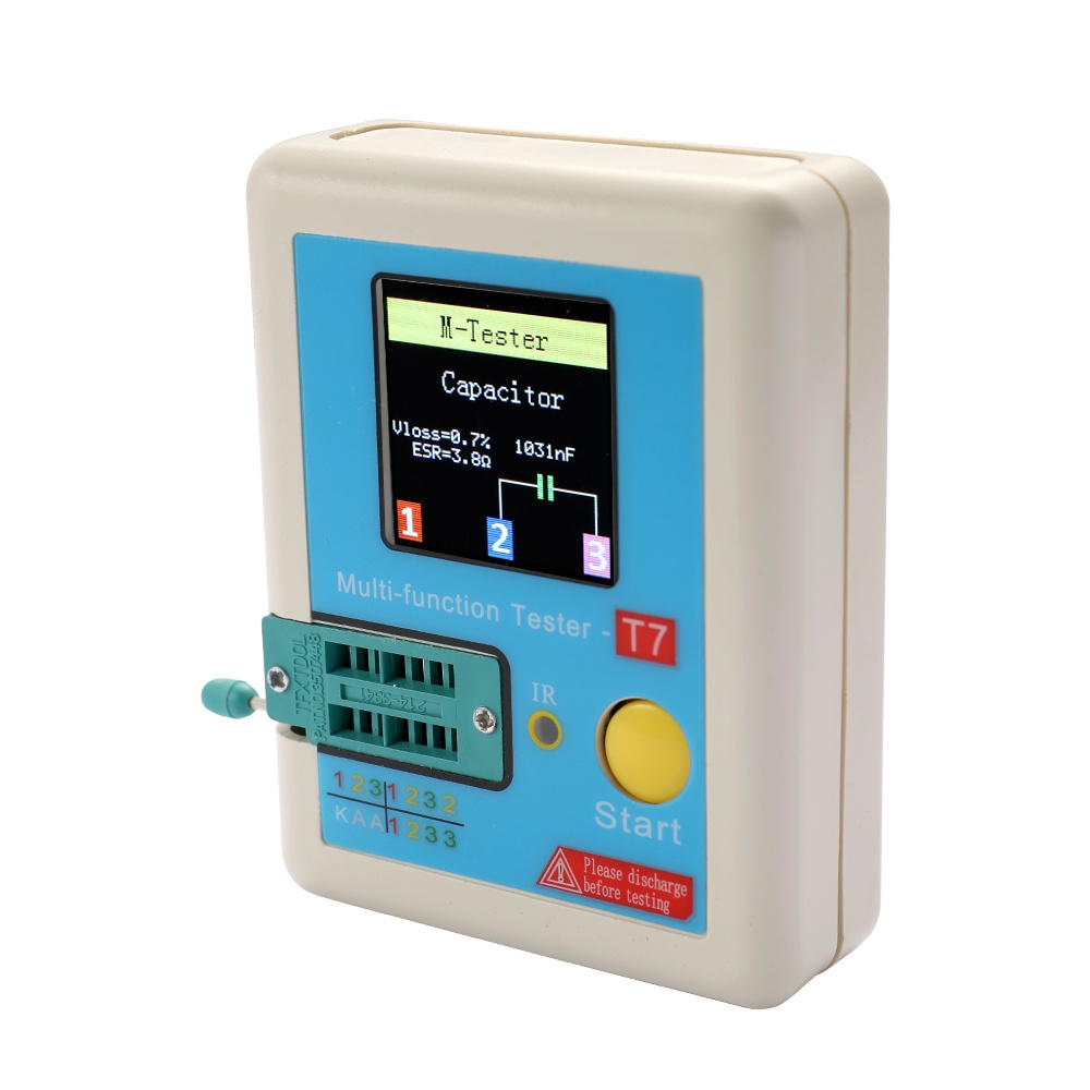 Transistor Tester TFT Diode Triode Capacitance Tester ESR Tester NPN ...