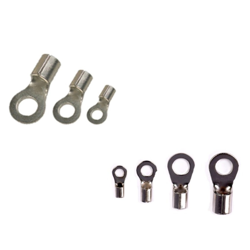 Non-insulated Insulated Ring Type Terminal Lugs 1.25-4 , 2-4 , 3.5-5 ...