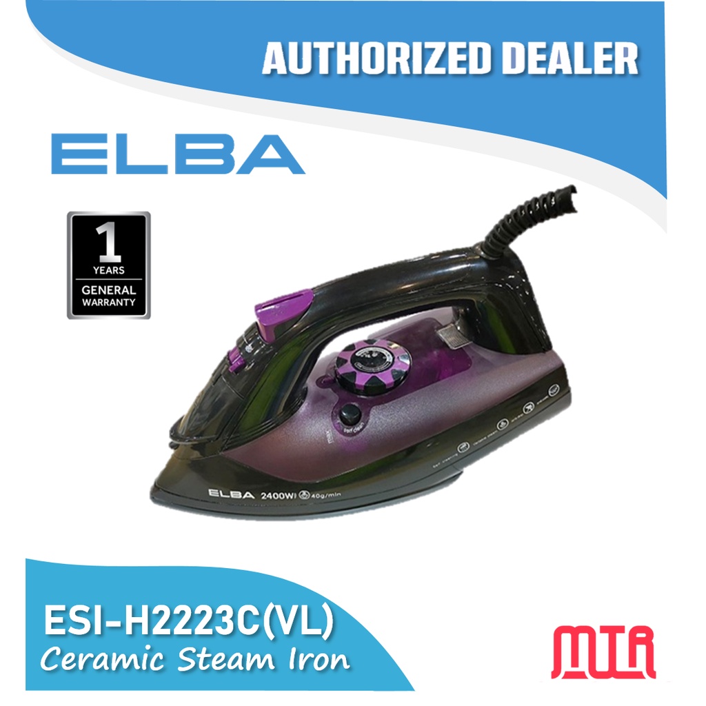 Elba Easy Speed Plus Steam Iron ESI-H2223C(VL) / Philips GC2145/26 ...