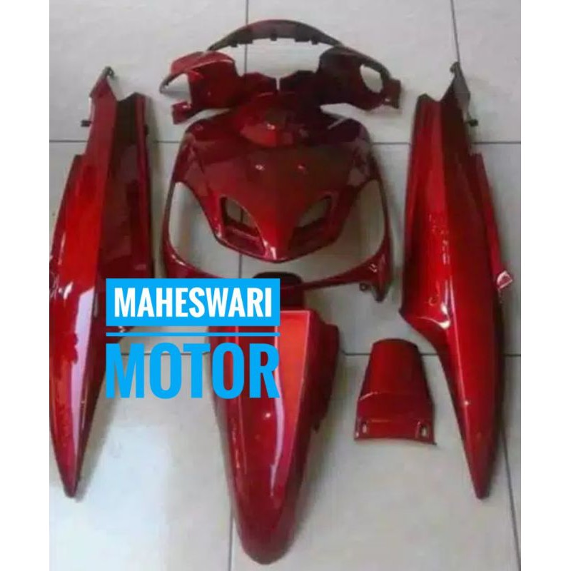 HITAM PUTIH MERAH Yamaha Mio Smile Blue White Red And Black Smooth Body ...