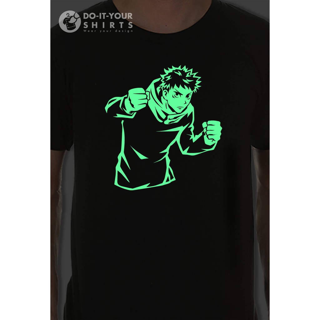 Jujutsu Kaisen Yuji Itadori Glow In The Dark Unisex Tshirt | Shopee ...