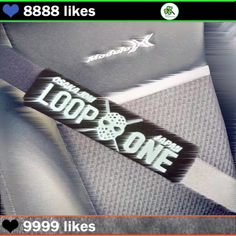 2PC JDM KANJO LOOP ONE Car Sefety Seat Belt Cover Protect Child ...