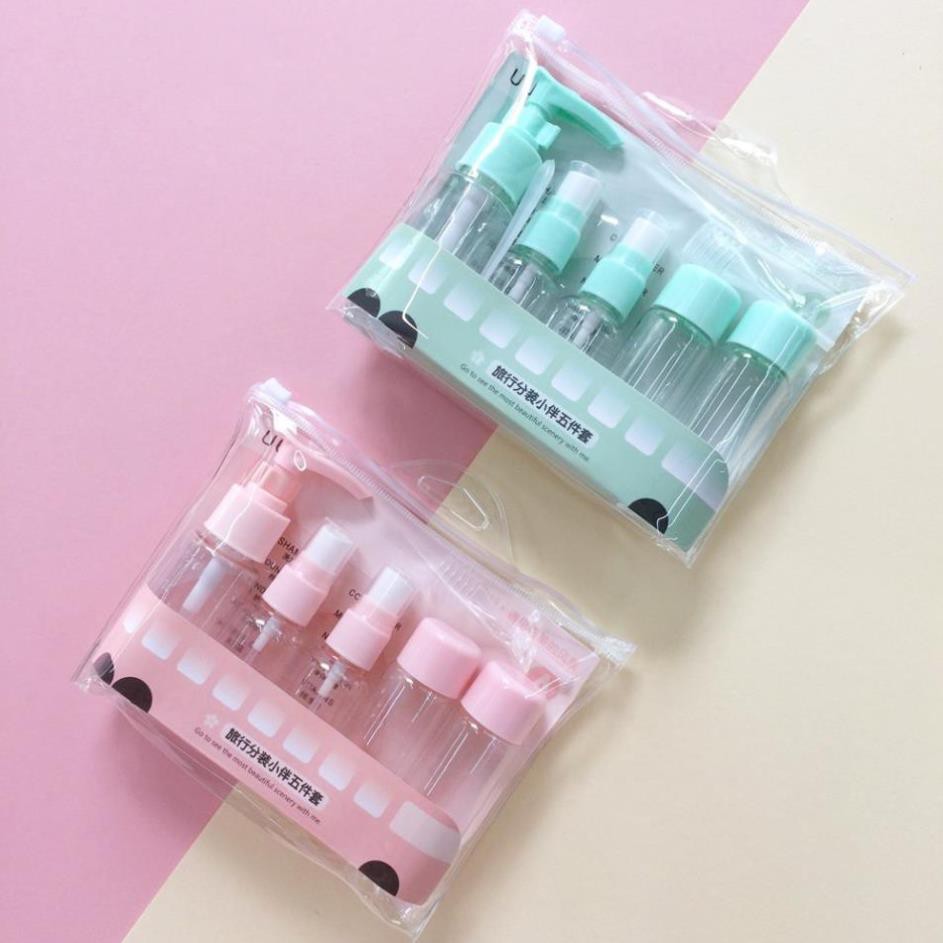 Cosmetic dispenser set 5 Piece travel cosmetic dispenser set ...