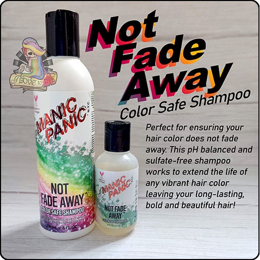Manic Panic Hair Care NOT FADE AWAY / Color Safe Shampoo 2oz and 8oz ...