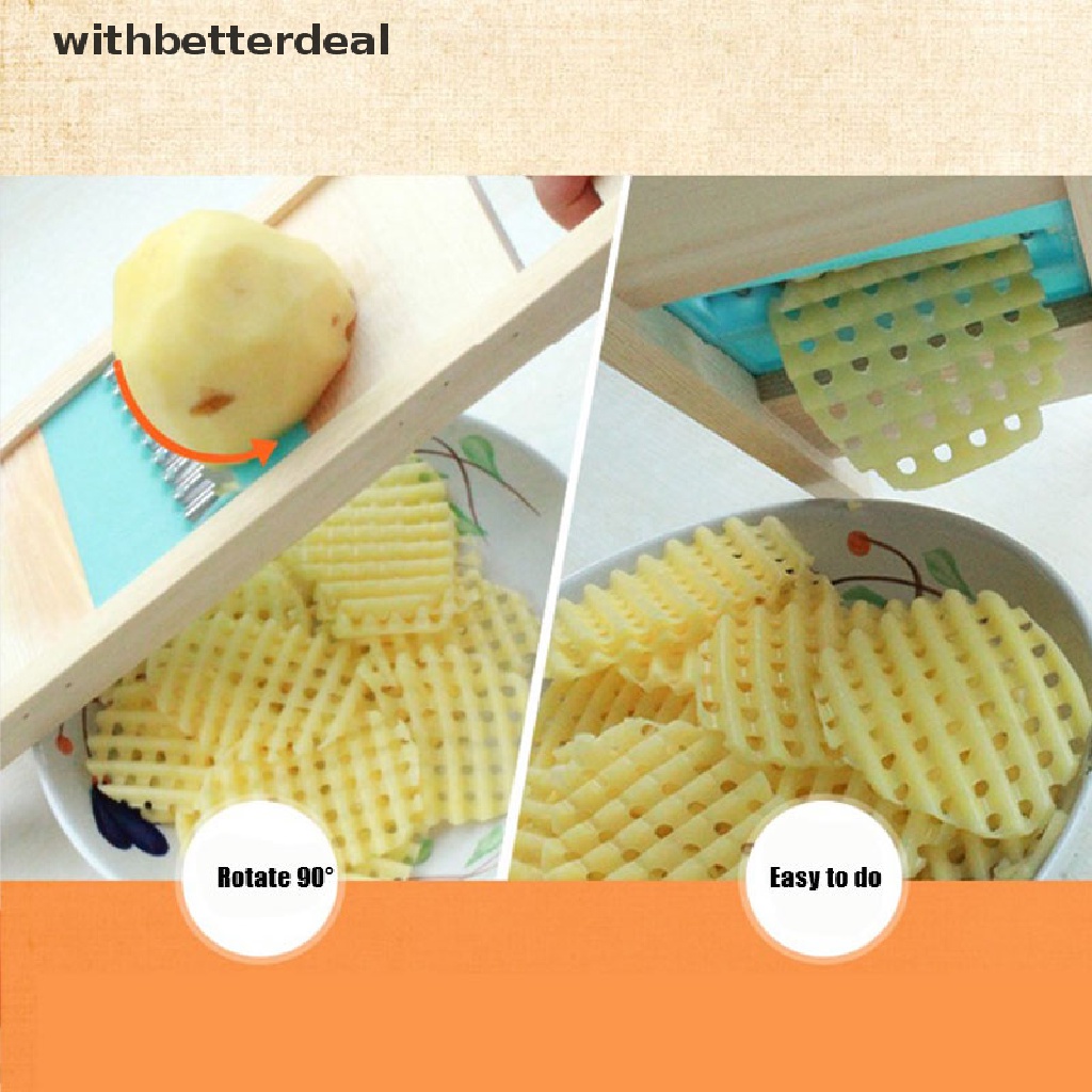 Withbetter Potato Chip Cutter Stainless Steel Slicer Blades French ...