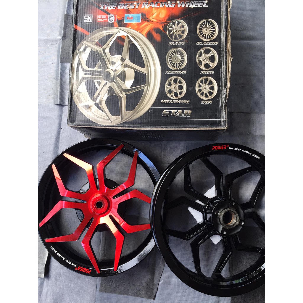 POWER MAGS XEON BLACK/RED STAR DESIGN | Shopee Philippines