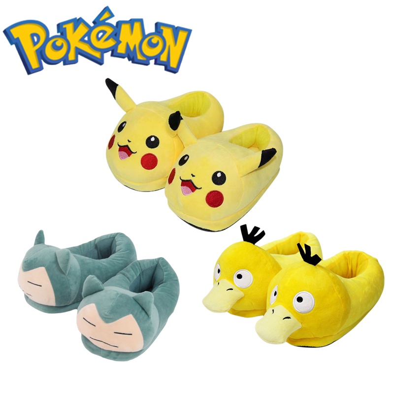 Anime Pokemon Pikachu Plush Toys Shoes Pikachu Snorlax Psyduck Plush ...